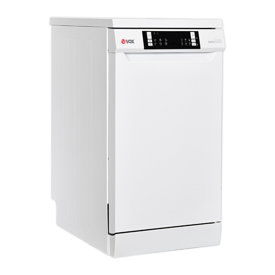 Mašina za pranje sudova Vox LC 10 A21 T3E, 10 kompleta, Širina 45 cm, Bele boje