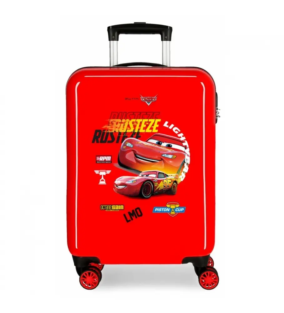 JOUMA BAGS Dečiji kabinski kofer Cars Rusteze Munja Mekvin, ABS, Crveni