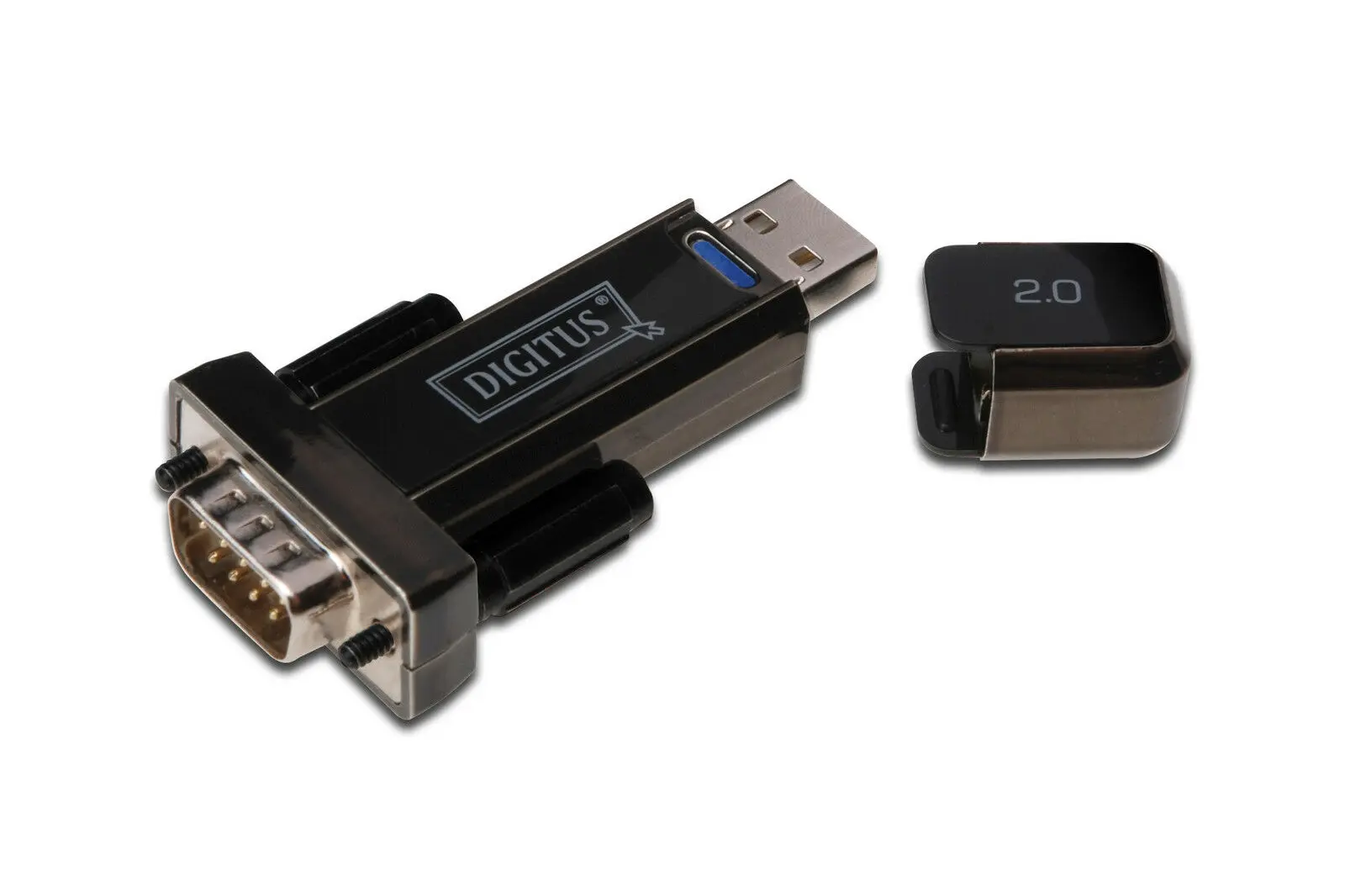DIGITUS Adapter USB 2.0 tip A (M) Serijski port (RS-232) 9pin (M) crni DA-70156
