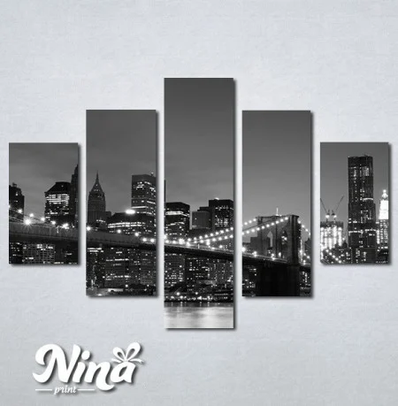 Slike na platnu Bruklinski most noću Nina281_5