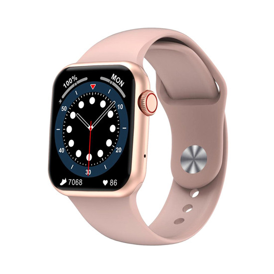 Smart Watch DT100 Pro Plus roze (silikonska narukvica) ženski SAT