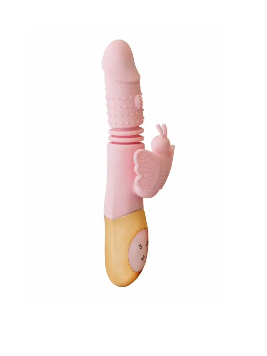 Elizabeth Butterfly Vibrator, Silikonski, 12 modova vibracije, 12 modova rotacije, Funkcija grejanja, 24.5 cm