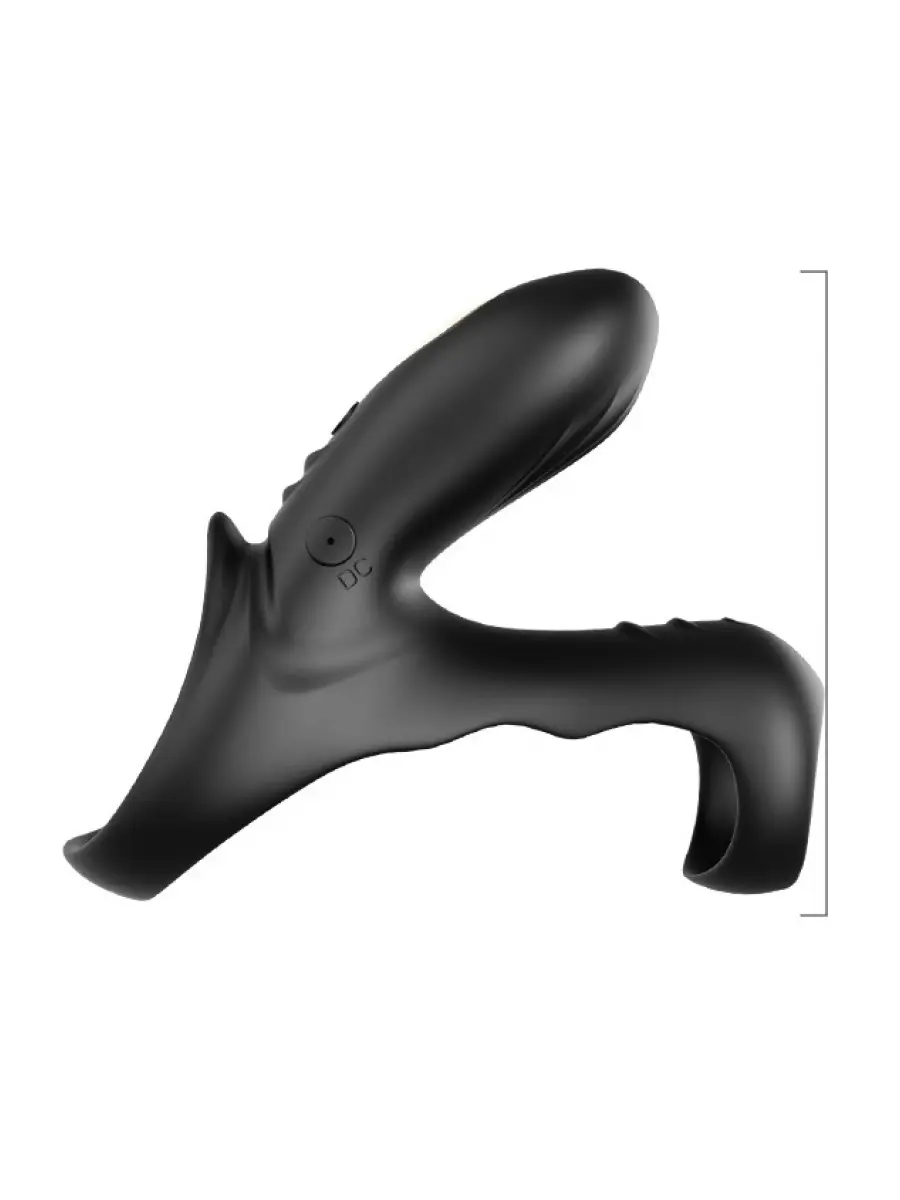 Ranger Black Prsten za penis, Vibrirajući, 3.9 cm