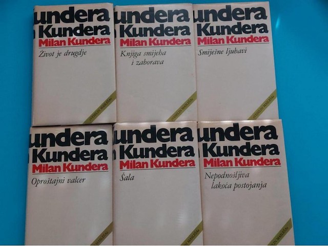 Milan Kundera komplet 1-6