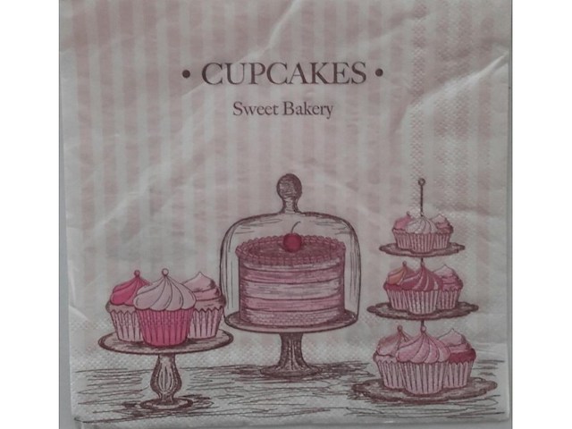 *S172--salveta Cupcakes/kom