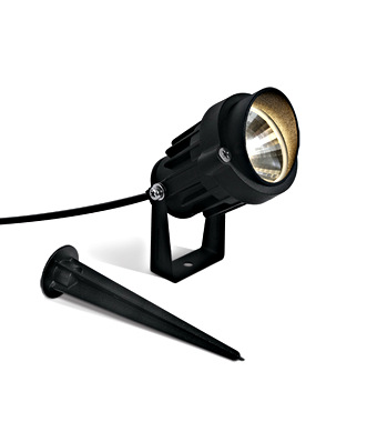Gardo LED, 6W, 380lm, 3000K, 230V, IP65, 40°, crna
Zidna i plafonska svetiljka, kompletno sa driverom, 2m kabal