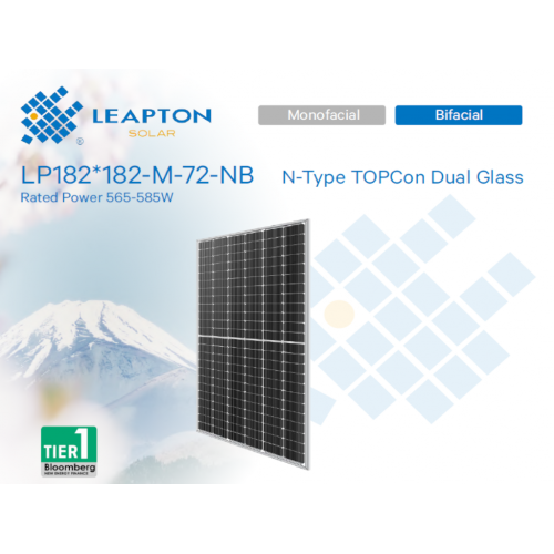 PV modul LEAPTON,580W,BF,N tip,300mm