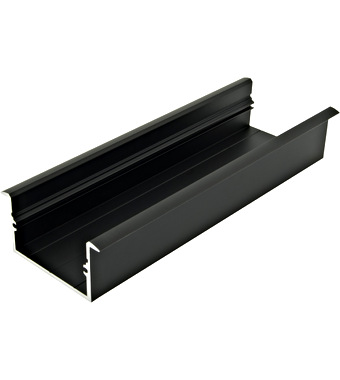 Aluminium profile MFJ L-2000mm W-45mm H-27mm crna
