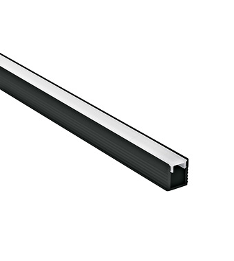 ALU profil za 5mm Strips+PC opal pokrov, 2m, crna
08 STRIPS & PROFILES