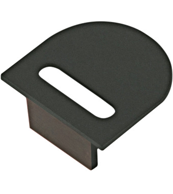 Poklopac profila LBF round with longhole crna