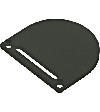 Poklopac profila CLF round with longhole incl. Screws crna