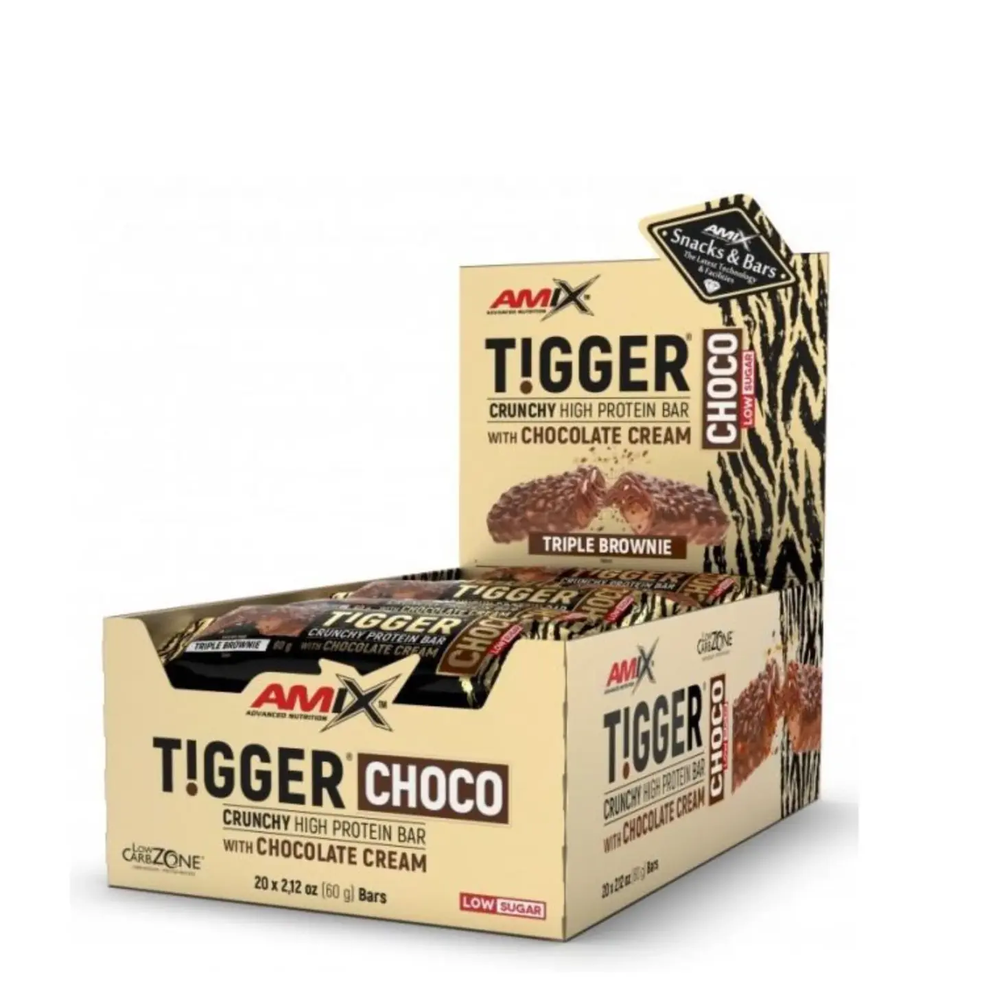 Tigger zero protein bar 60g (cela kutija 20 čokoladica) – Amix™