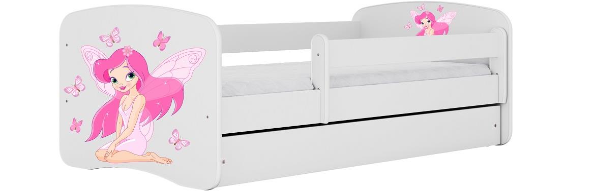Babydreams krevet sa podnicom i dušekom 90x184x61 cm beli/print vile