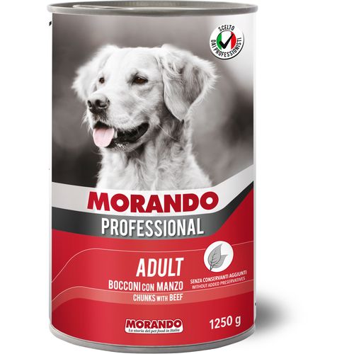Morando Dog Prof Adult Komadići Govedina 1250g konzerva