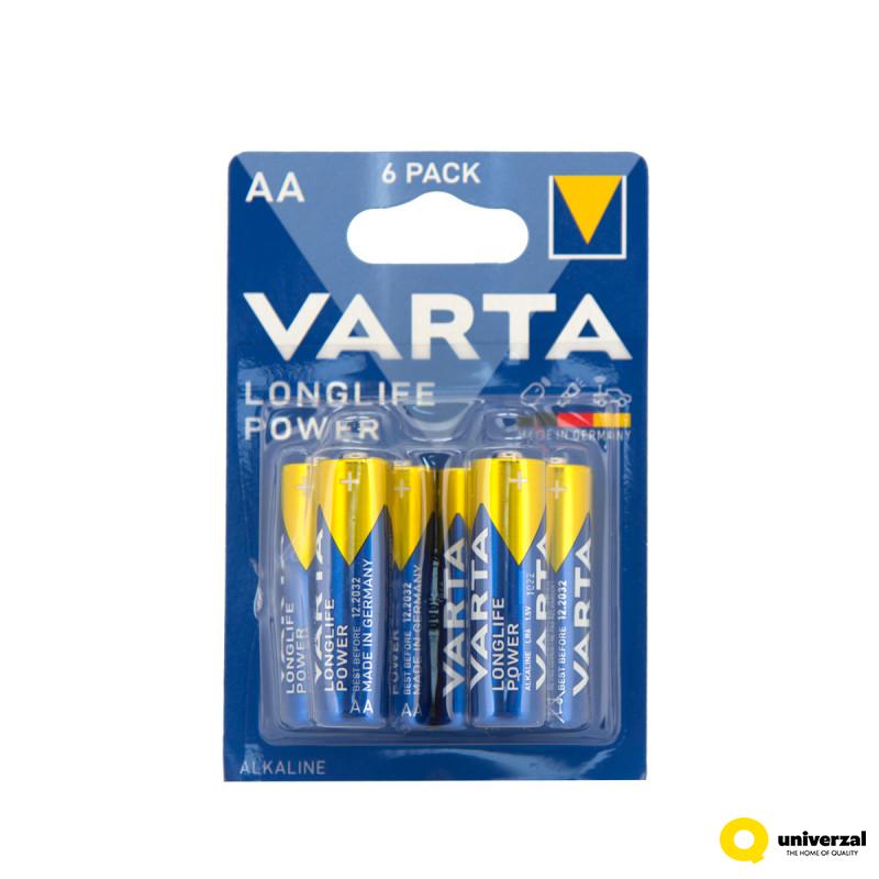 BATERIJE VARTA ALKALNA 6/1 LR06 1.5V LONGLIFE POWER