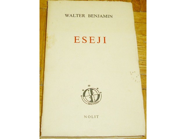 ESEJI - Walter Benjamin