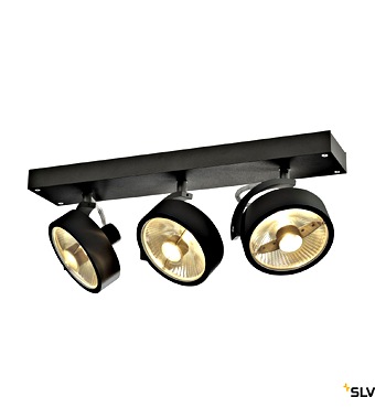 KALU 3 QPAR111, Zidna i plafonska svetiljka, crna, max. 75W