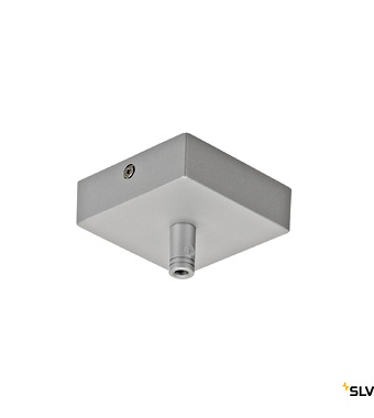 Plafonska rozetna GLENOS,srebrna,8,5x8,5x2,7cm