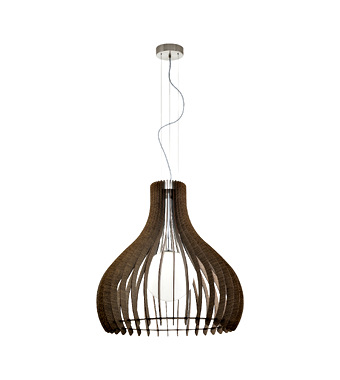 Visilica "Tindori" Ø1500 60W tamno braon IP20