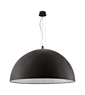 Viseća svetiljka "Gaetano" 3 x 60W crna IP20