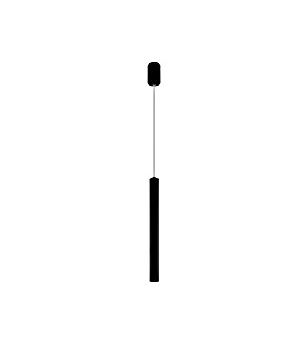 Tortoreto visilica 6W 2700K Ø40mm x H400mm crni IP20
Cilindrična viseća plafonska svetiljka