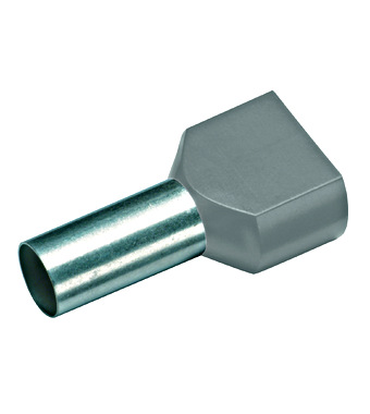 Izolovana kablovska hilzna, dupla 2x4mm²/12mm, siva
prodaja isključivo u pakiranjima po 100 komada, u skladu s DIN 46228-4, kontaktni materijal: Cu-ETP u skladu s DIN EN 13600