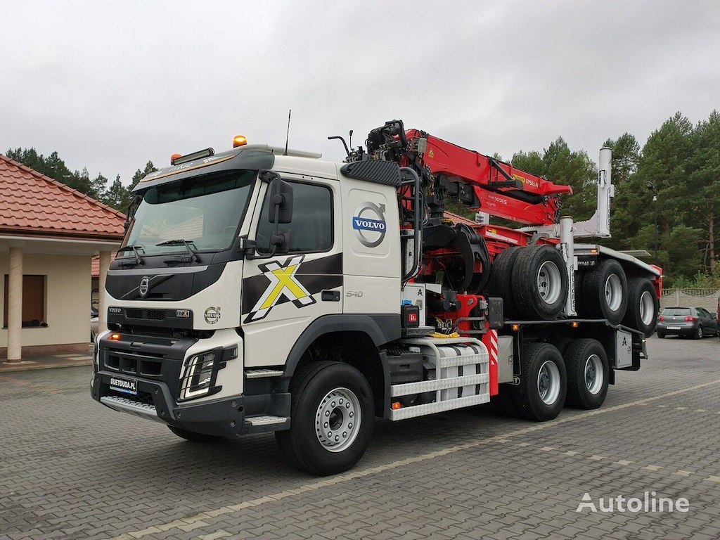 Volvo FMX 540 kamion za prevoz drva + šumarska prikolica
