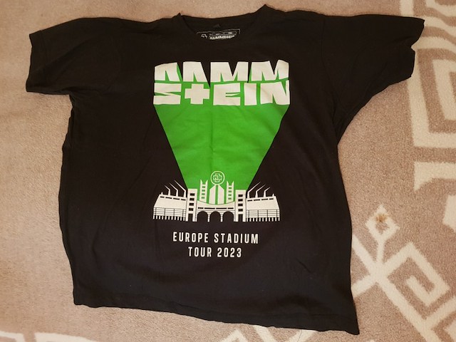 Odeca Rammstein tour majca XL Europe stadium tour 2023