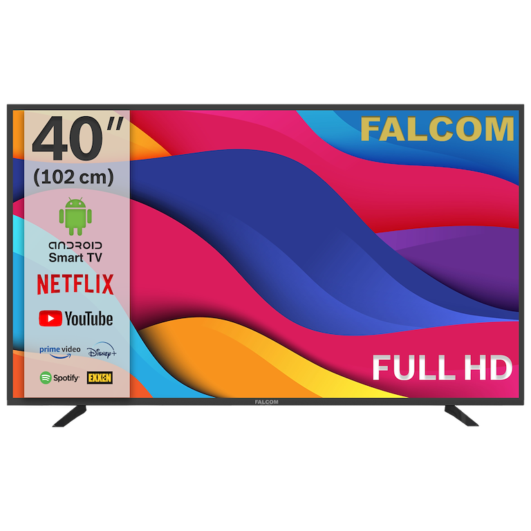 Falcom Televizor Smart LED TV 40″ FullHD ,Bluetooth ,WiFi, Android – TV-40LTF022SM