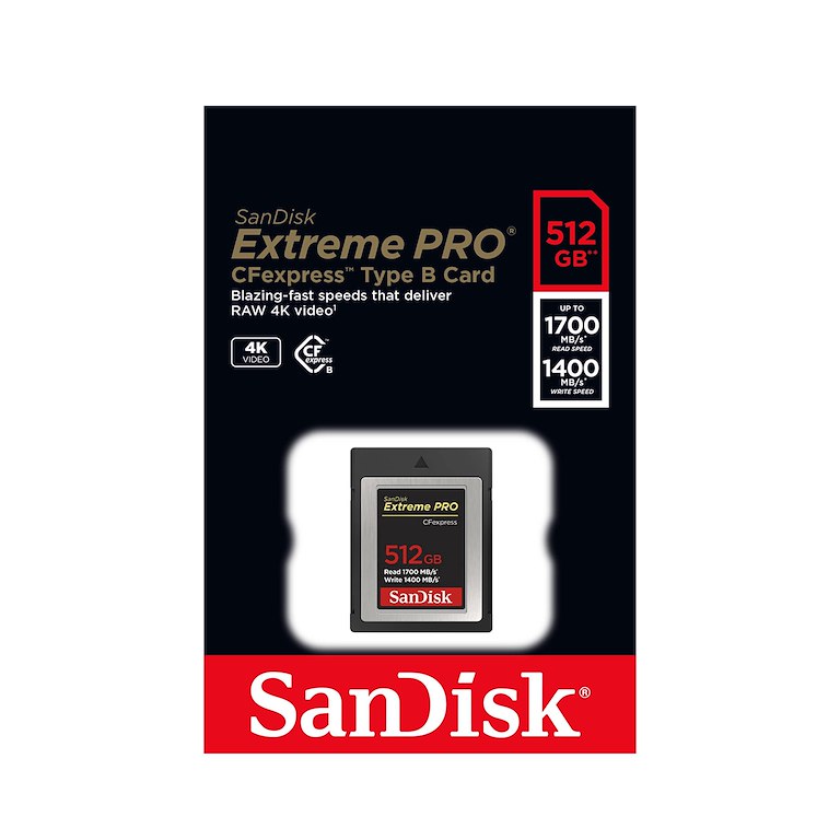 SanDisk Extreme PRO CFexpress Type B 512GB 1700MB/s (SDCFE-512G)