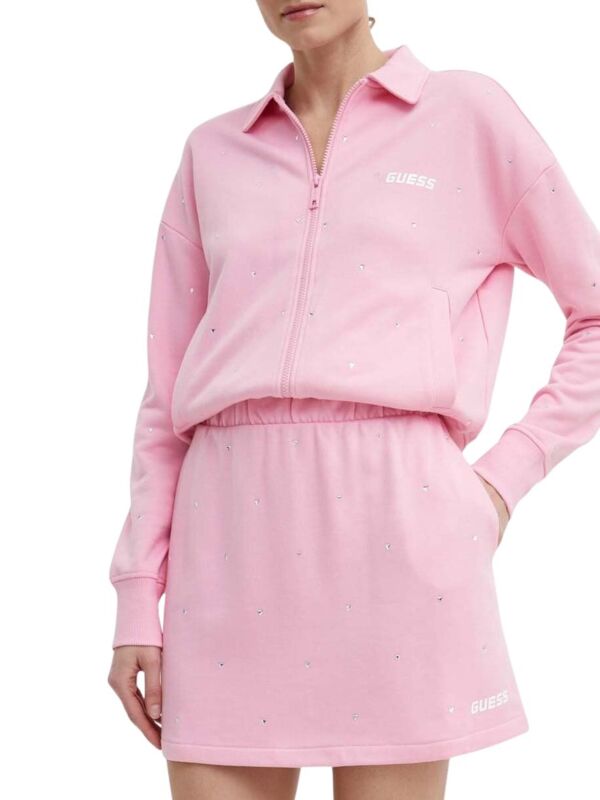 Guess - Bebi roze suknja sa cirkonima
