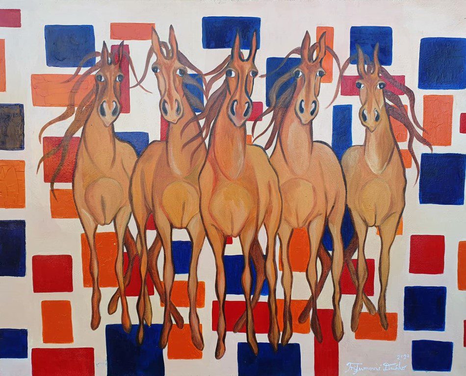 Umetnička slika Konji slikar Duško Trifunović