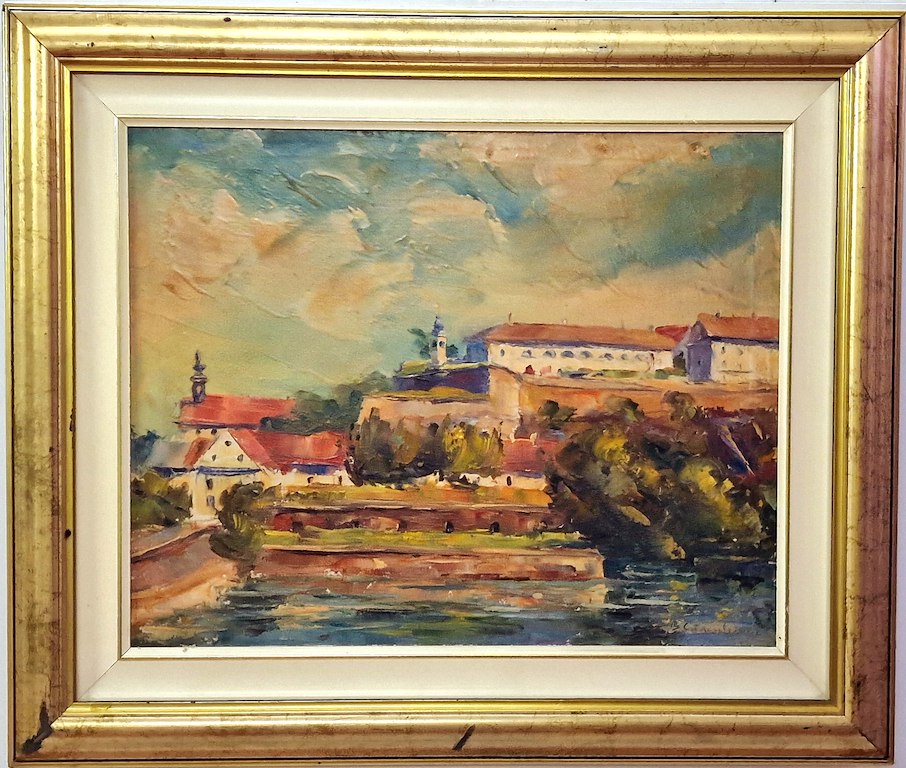 VLADIMIR SPASIC – ULJE NA PLATNU – 68X58CM