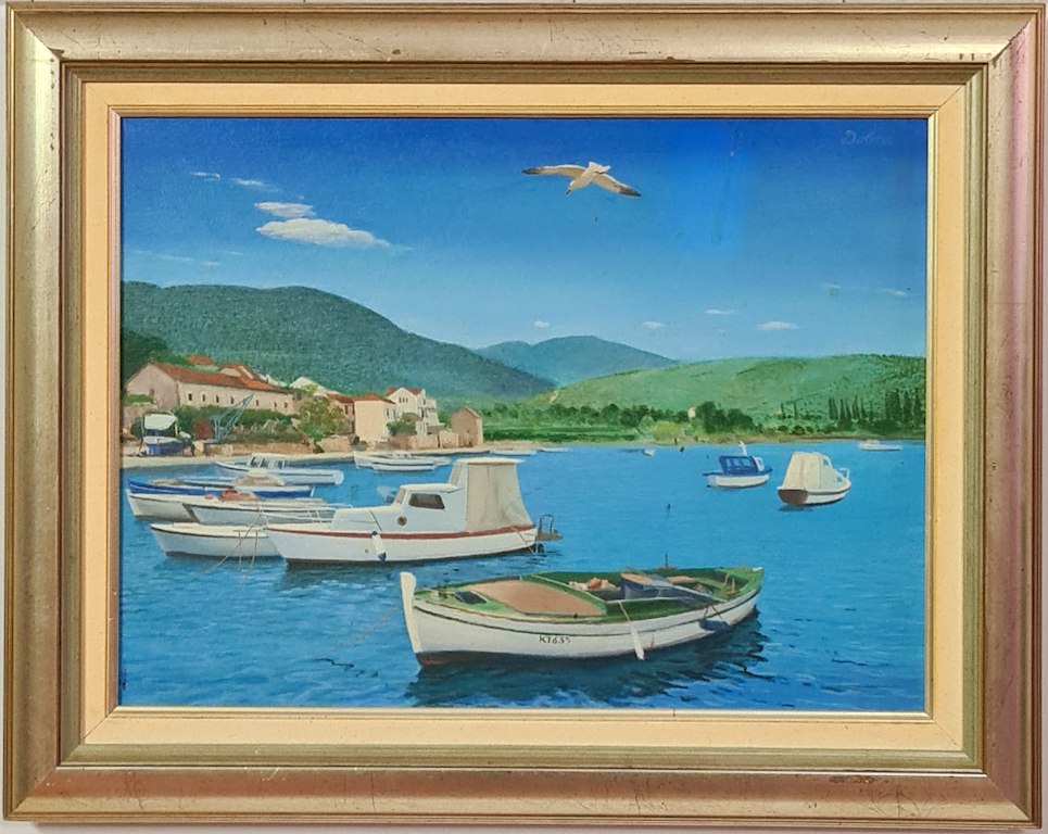 DRAGAN DOBRIC – ULJE NA PLATNU – 57X45CM – VRHUNSKA!