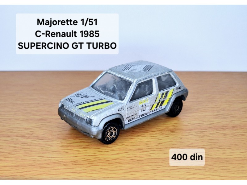 Majorette 1/51 C-Renault 1985 SUPERCINO GT TURBO