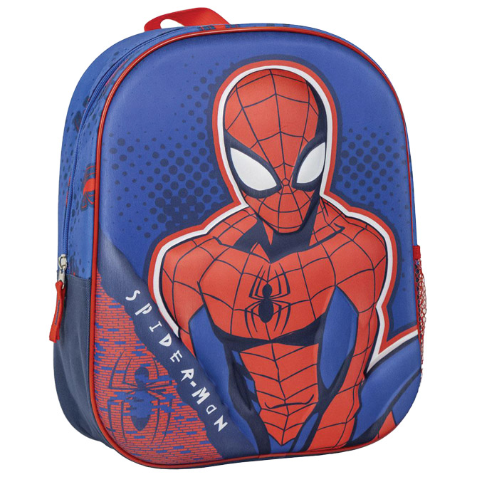 Ranac predškolski 3D Spiderman Cerda 2100005108 plavo-crveni