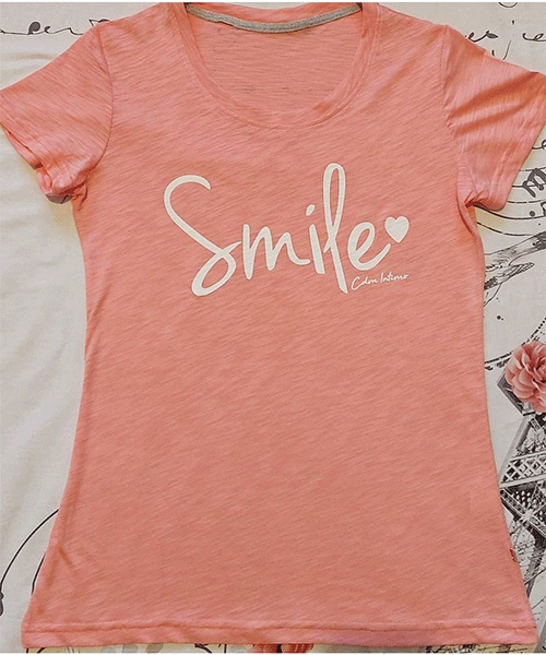 Ženska majica Smile roze