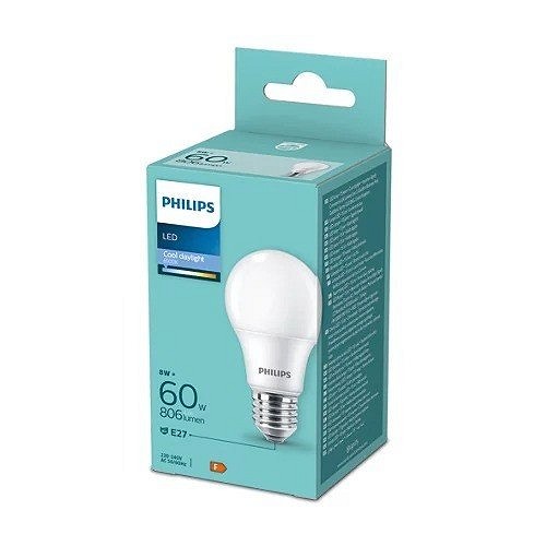 LED SIJALICA E27 GREEN A60 8W=60W CW HLADNO BELA 6500K PHILIPS