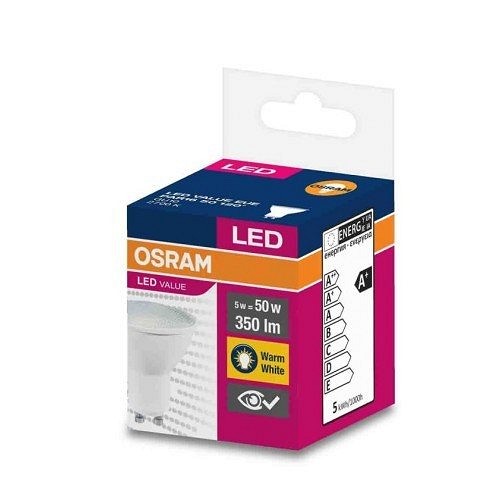 SIJALICA LED GU10 100 5W WW 2700K TOPLO BELA OSRAM