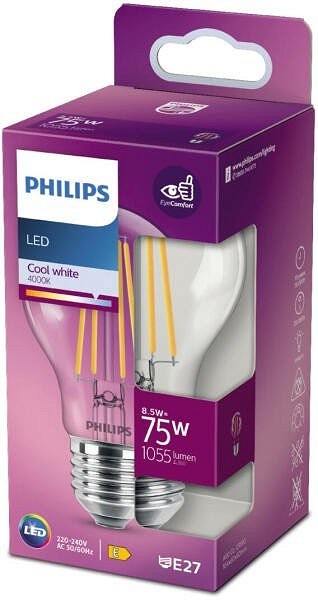 LED SIJALICA FILAMENT E27 8.5W NW 4000K PHILIPS