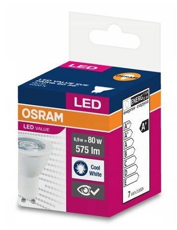 SIJALICA LED GU10 36 6.9W NW 4000K PRIRODNO BELA OSRAM