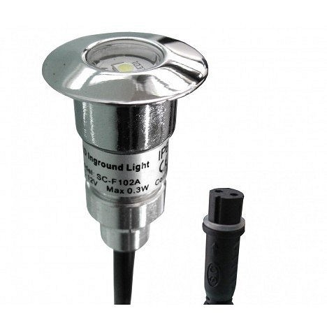 SPOLJNA UGRADNA LED LAMPA 0.3W NW PRIRODNO BELA 12V SC F102A IP67 BBLINK