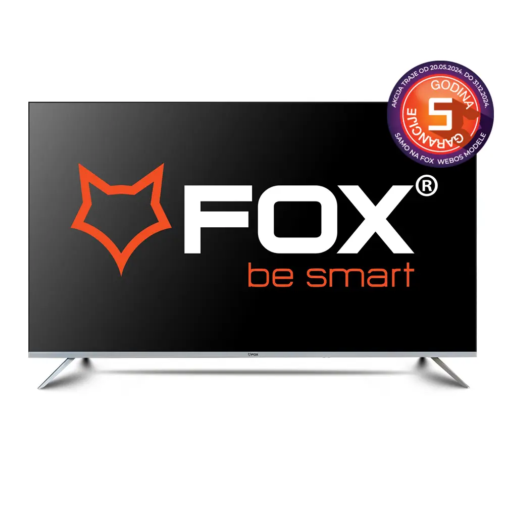 FOX Televizor 75WOS625D 75", Smart, 4K UHD, LED, Sivi