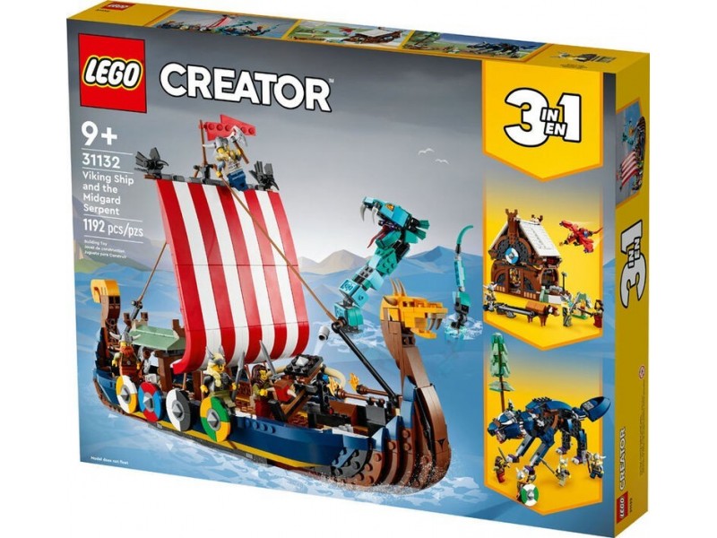 Lego 31132 Vikinški brod NEOTPAKOVANO! + POKLON!