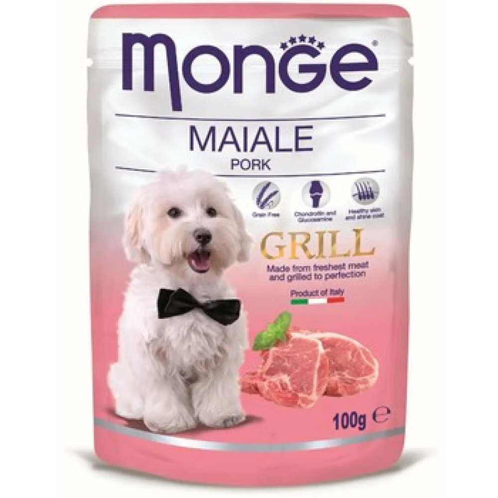 Monge Grill sos za pse - svinjetina 12x100g