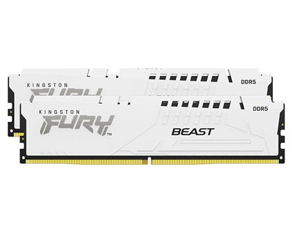 KINGSTON DIMM DDR5 64GB (2x32GB kit) 5600MT/s KF556C36BWEK2-64 Fury Beast White Expo