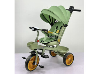 Playtime trcikl za decu sa rotirajućim sedištem koje se obara 4001 zeleni
