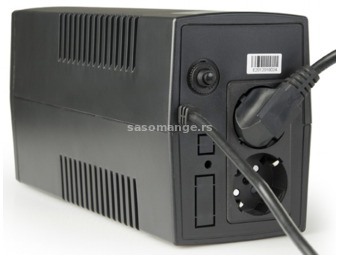 GEMBIRD EG-UPS-B650 Gembird 650VA 390W AVR UPS, 2 x Shuko output sockets, black
