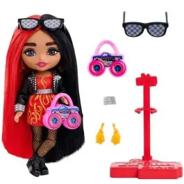 Lutka Barbie Extra Minis kosa crveno crna