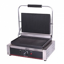 Električni kontakt grill rebrasta ploča 430×430×215 mm - Ital Form
